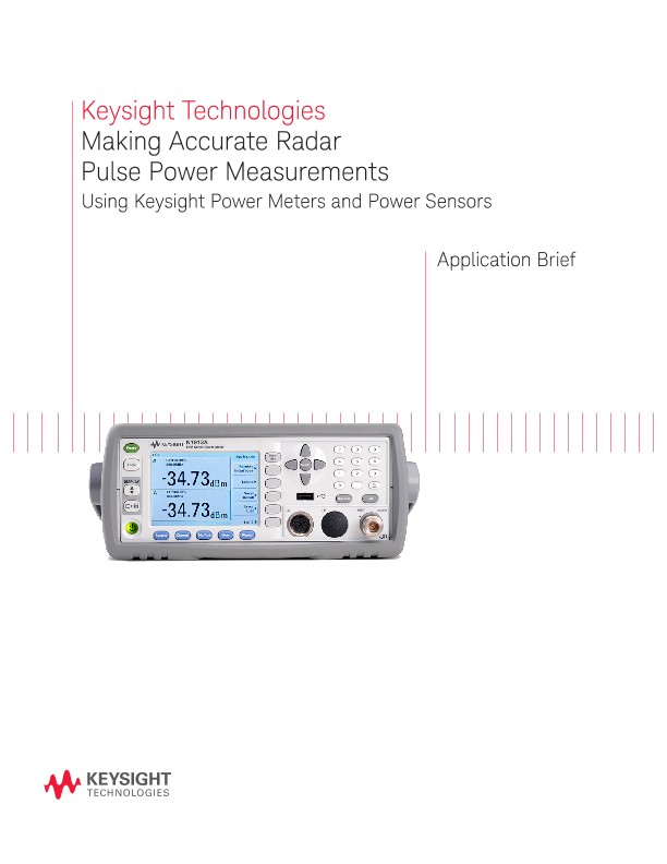 Making Accurate Radar Pulse Power Measurements PDF Asset Page | Keysight